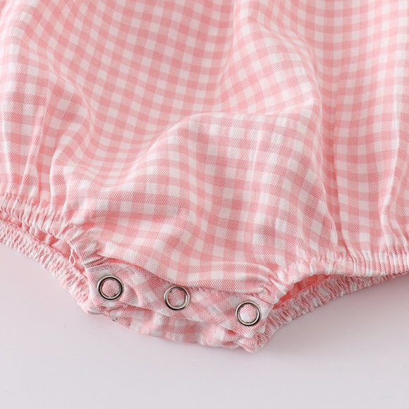 One Pieces | Boutique Strawberry Smocked Baby Girls Pink Bubble Romper Jumpsuit | Poshmark